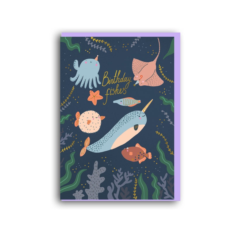 Ocean Birthday Card - Etsy