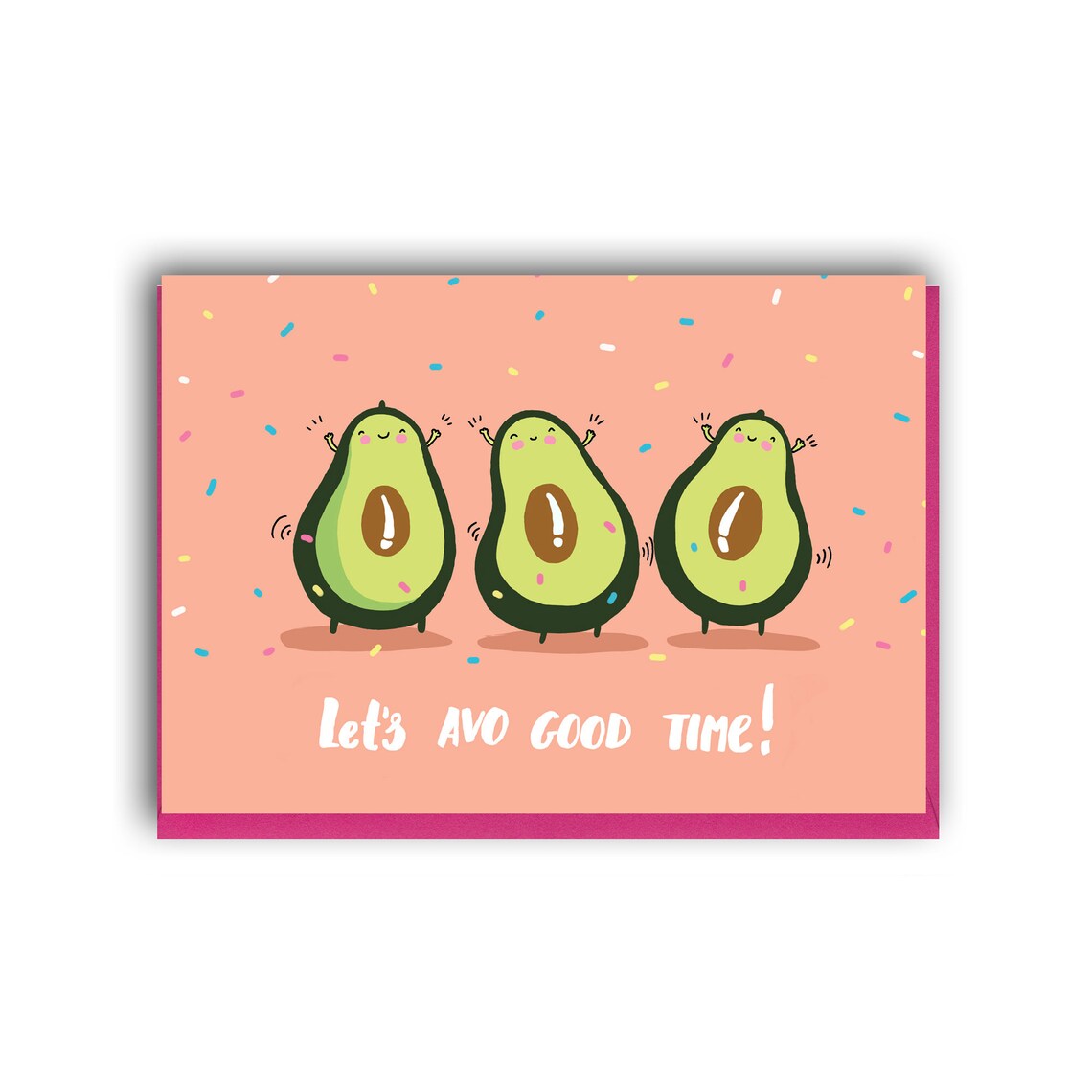 Avocado Birthday Card Party Invitation Card Vegan Card - Etsy