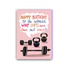 Personalised Male Gym Boy Birthday Card -birthday, Husband, Dad, Son ...