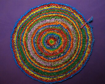 Plastic bag rug | Etsy