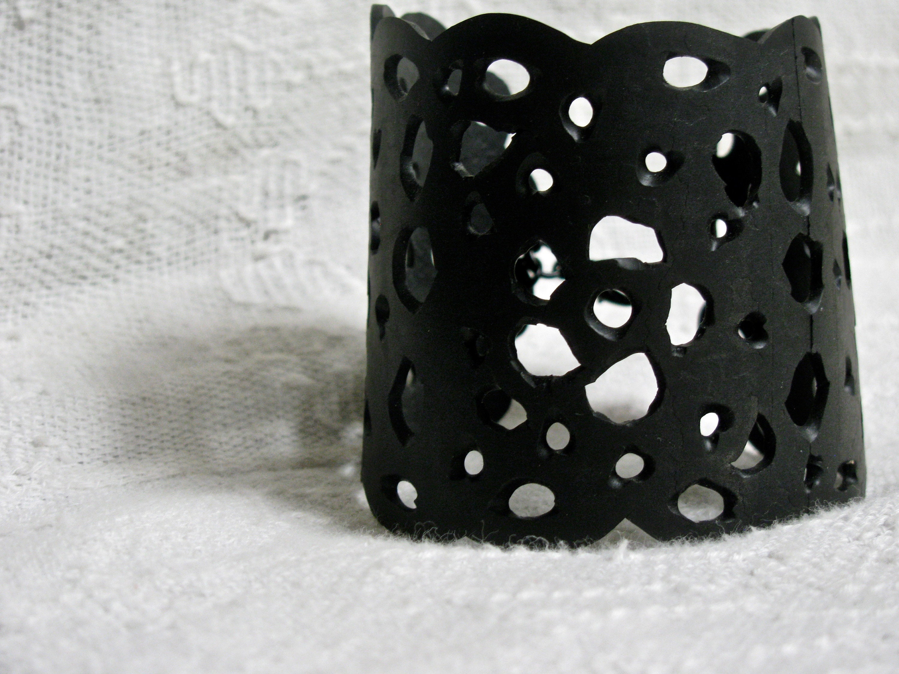 Romantic Recycled Bike Tire Wrist Cuff Upcycled Rubber - Etsy