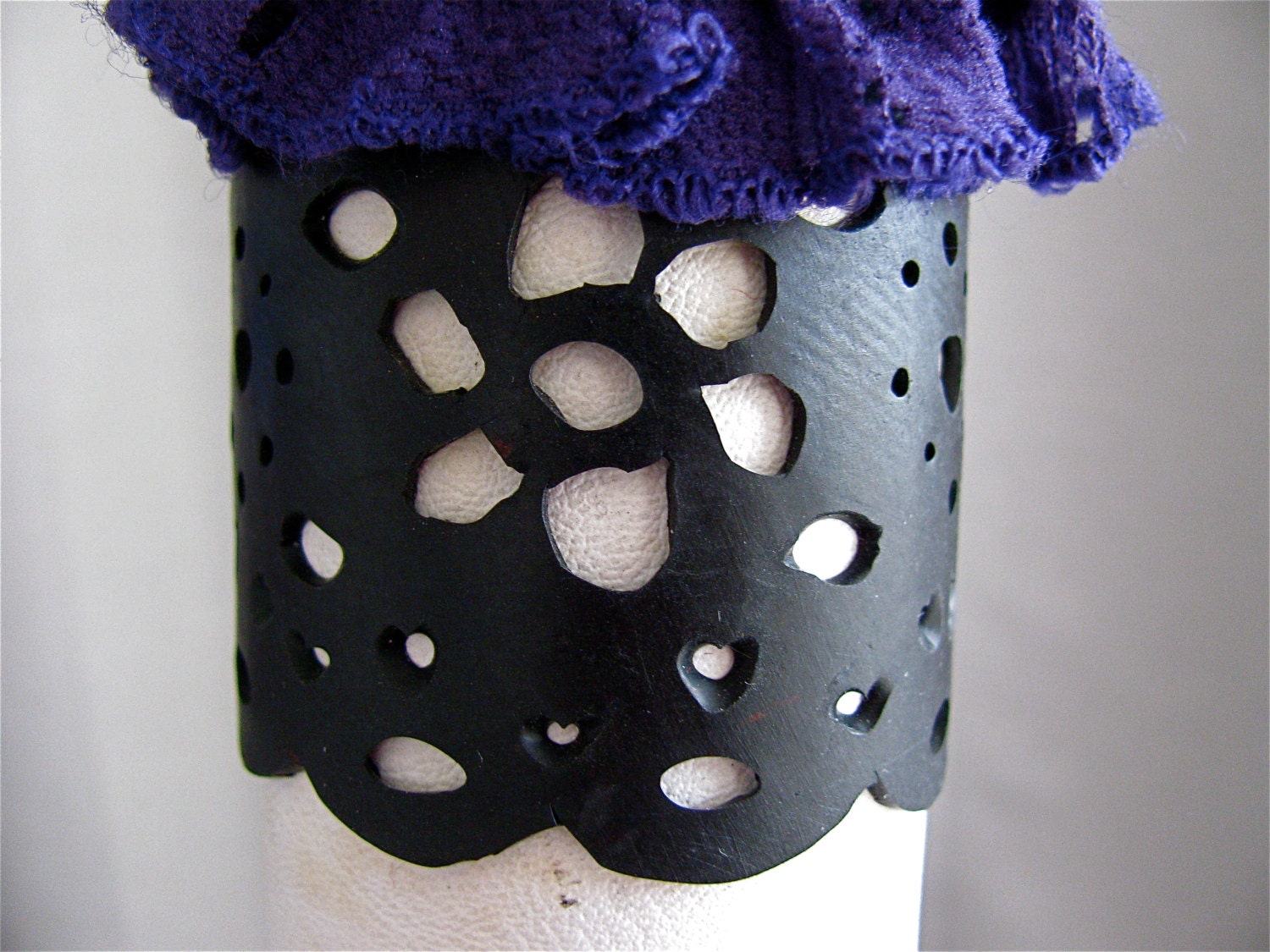 Romantic Recycled Bike Tire Wrist Cuff Upcycled Rubber - Etsy