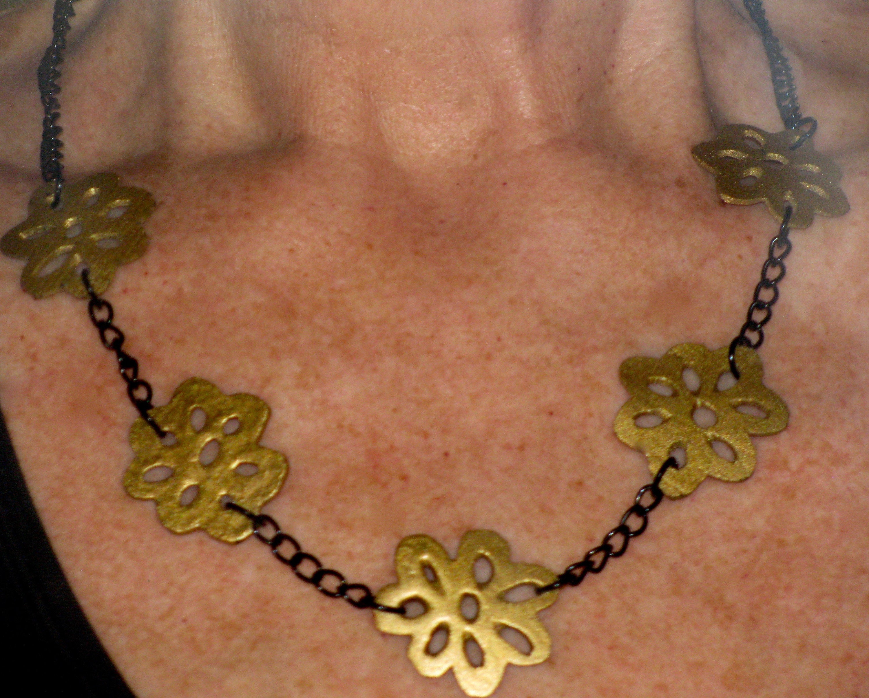 Recycled Bike Tire Elegant Necklace, Upcycled Bike Tire Playful ...