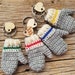 Mitten Key Chain - Handmade Mini Mitt Quarter Keeper Keyring - Shopping ...