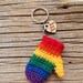 Mitten Key Chain / Handmade Mini Mitt Quarter Keeper Keychain - Etsy Canada