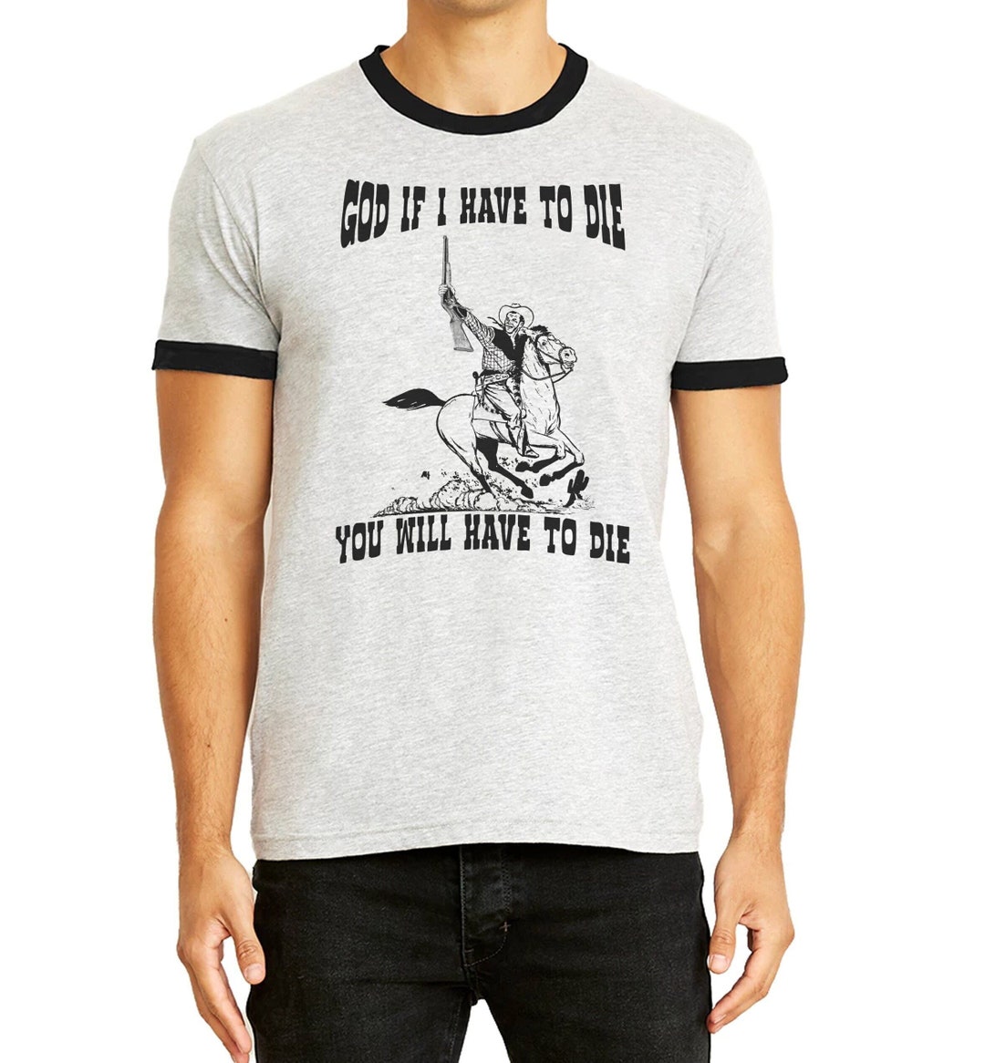 Modest Mouse Inspired Cowboy Dan Ringer Tee Shirt, Indie Rock Style ...