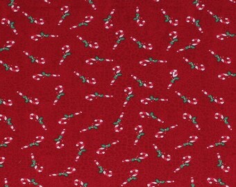 Red Christmas Fabric | Etsy
