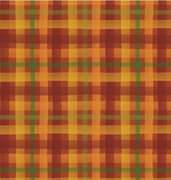 Fall Plaid Fabric Autumn Plaid Fabric Orange Plaid Fabric - Etsy