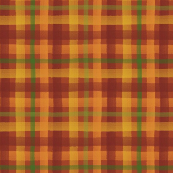 Orange Plaid Fabric - Etsy
