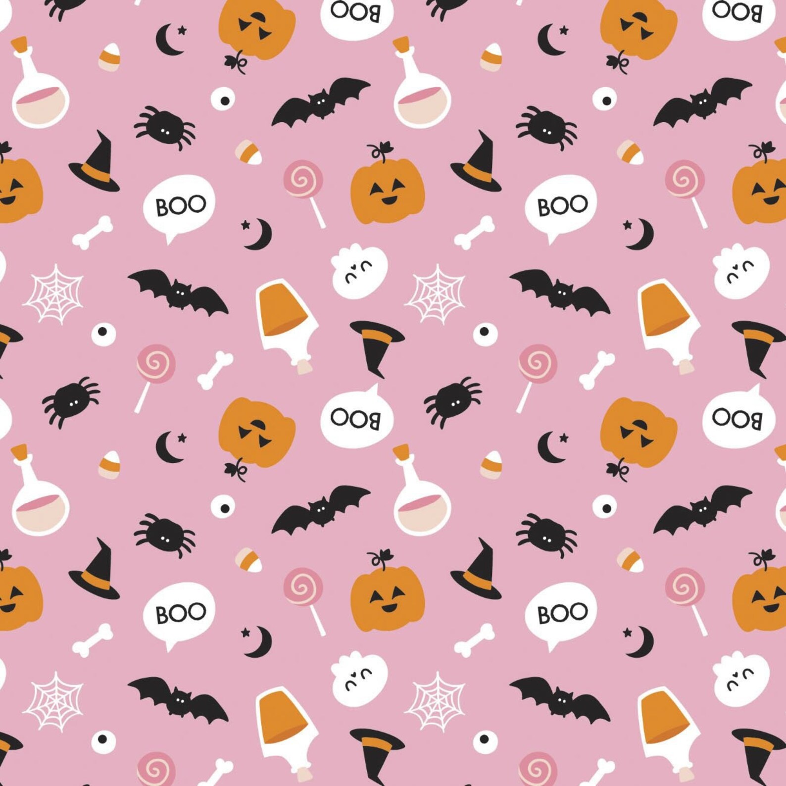 Halloween Fabric Hey Boo Fabric Hey Boo Spooky Season Fabric - Etsy