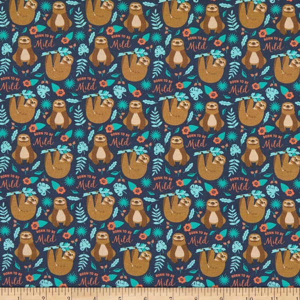 Sloth Fabric - Etsy