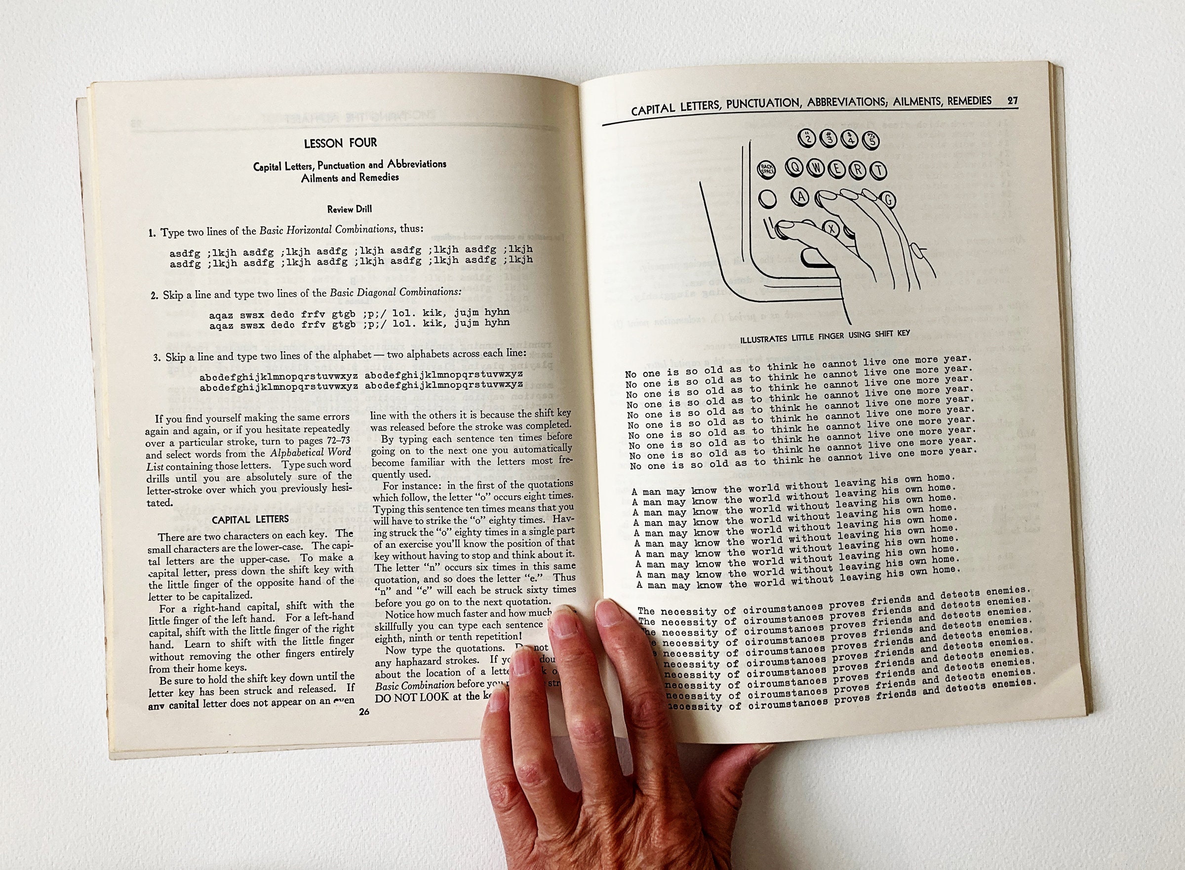 Vintage touch Typing in 10 Lessons Book / 1945 Typing Book - Etsy