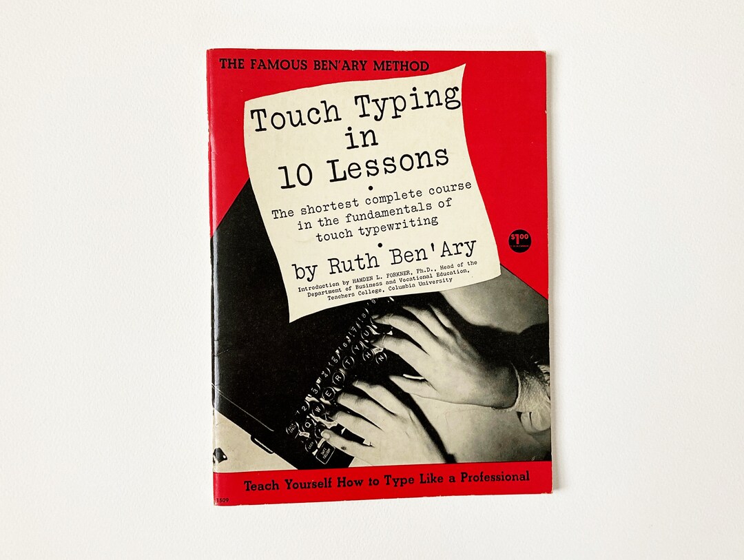 Vintage "touch Typing in 10 Lessons" Book / 1945 Typing Book - Etsy