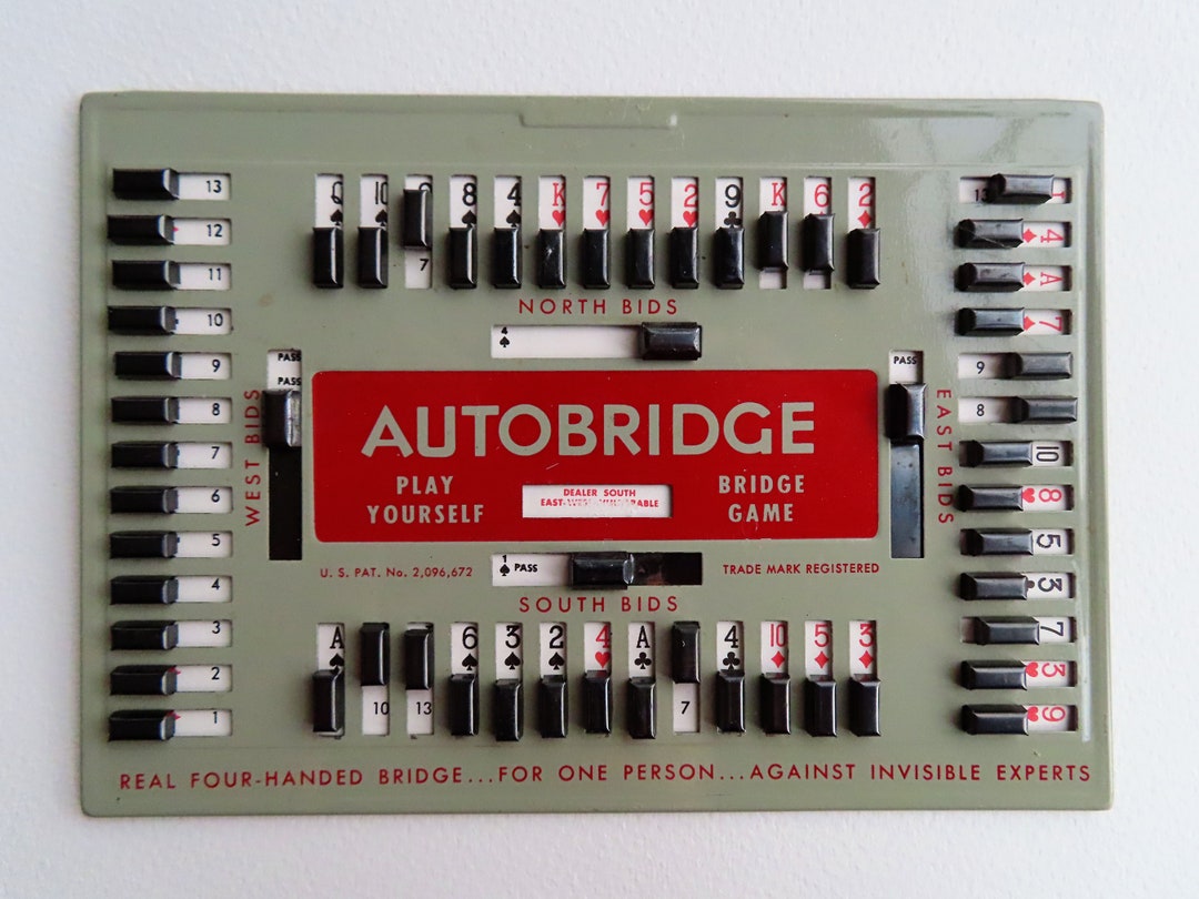 Vintage Auto Bridge Game / 1959 Game - Etsy
