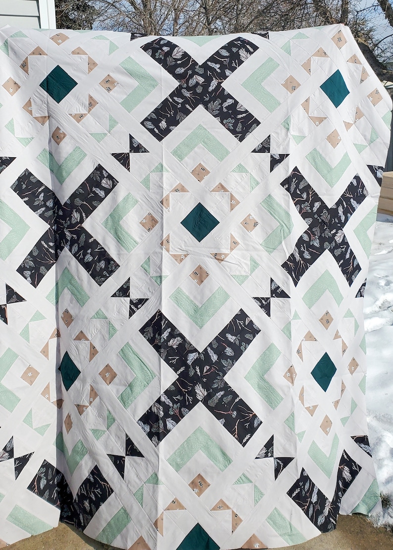 Cross Track Quilt Pattern (PDF Download) - Etsy