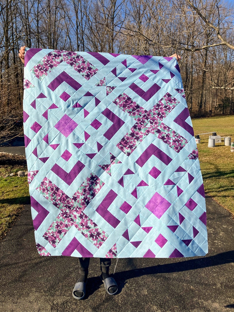 Cross Track Quilt Pattern (PDF Download) - Etsy