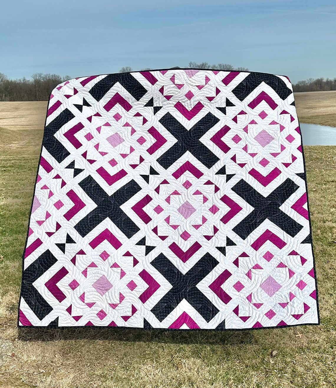 Cross Track Quilt Pattern (PDF Download) - Etsy