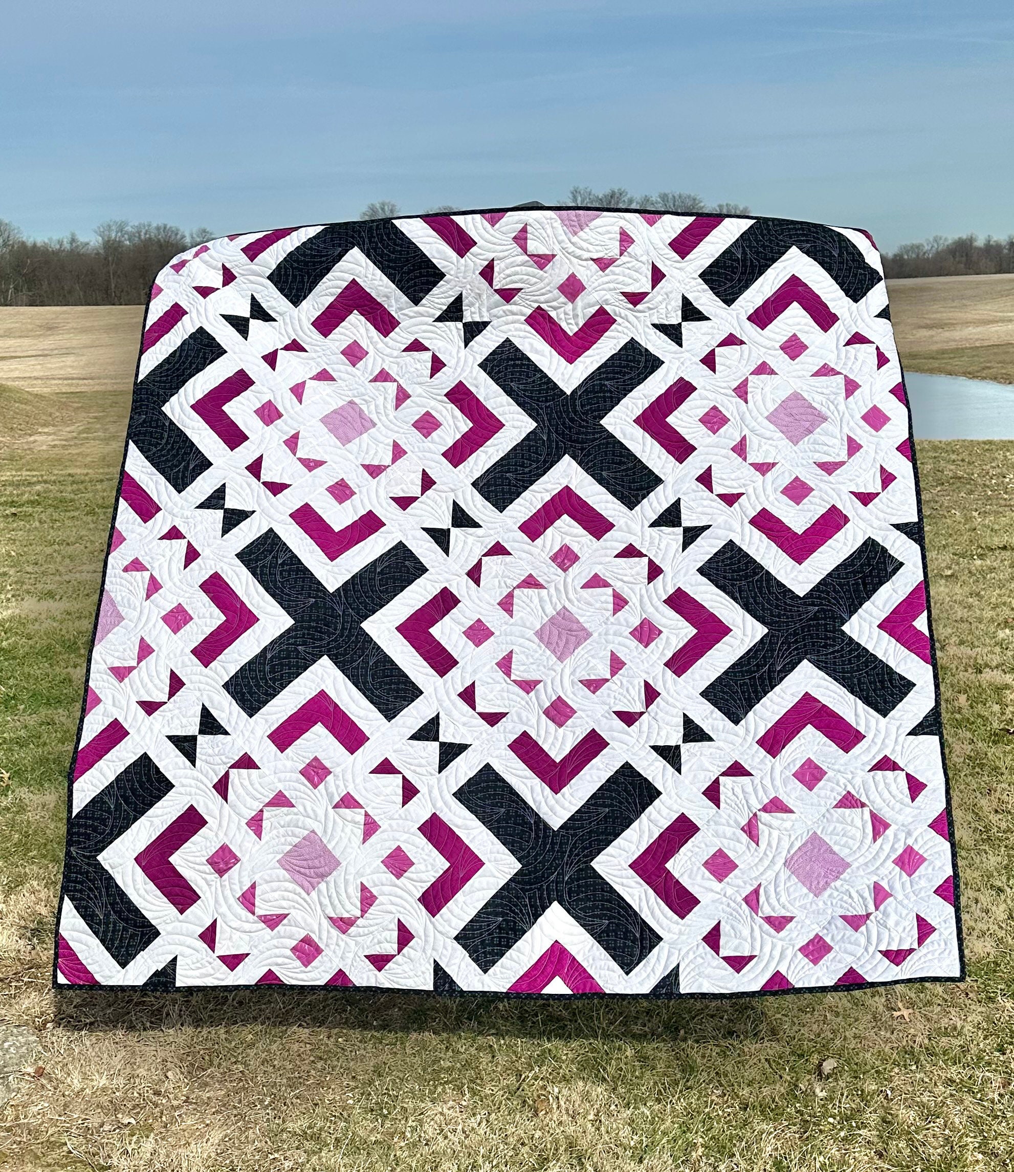 Cross Track Quilt Pattern (PDF Download) - Etsy