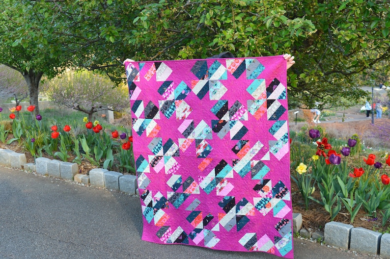 Pinwheel Star Quilt Pattern (PDF Download) - Etsy