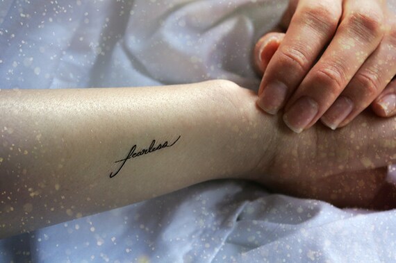 Fearless Word In Cursive