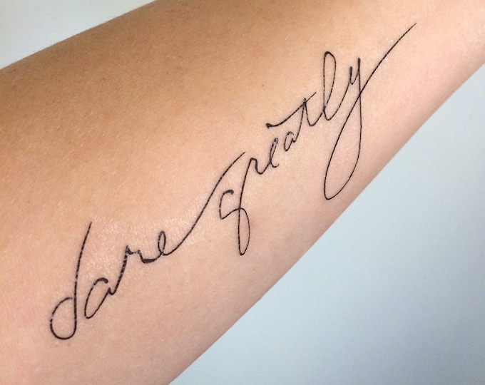 Rest Be Still Temporary Tattoo Script Calligraphy Cursive - Etsy