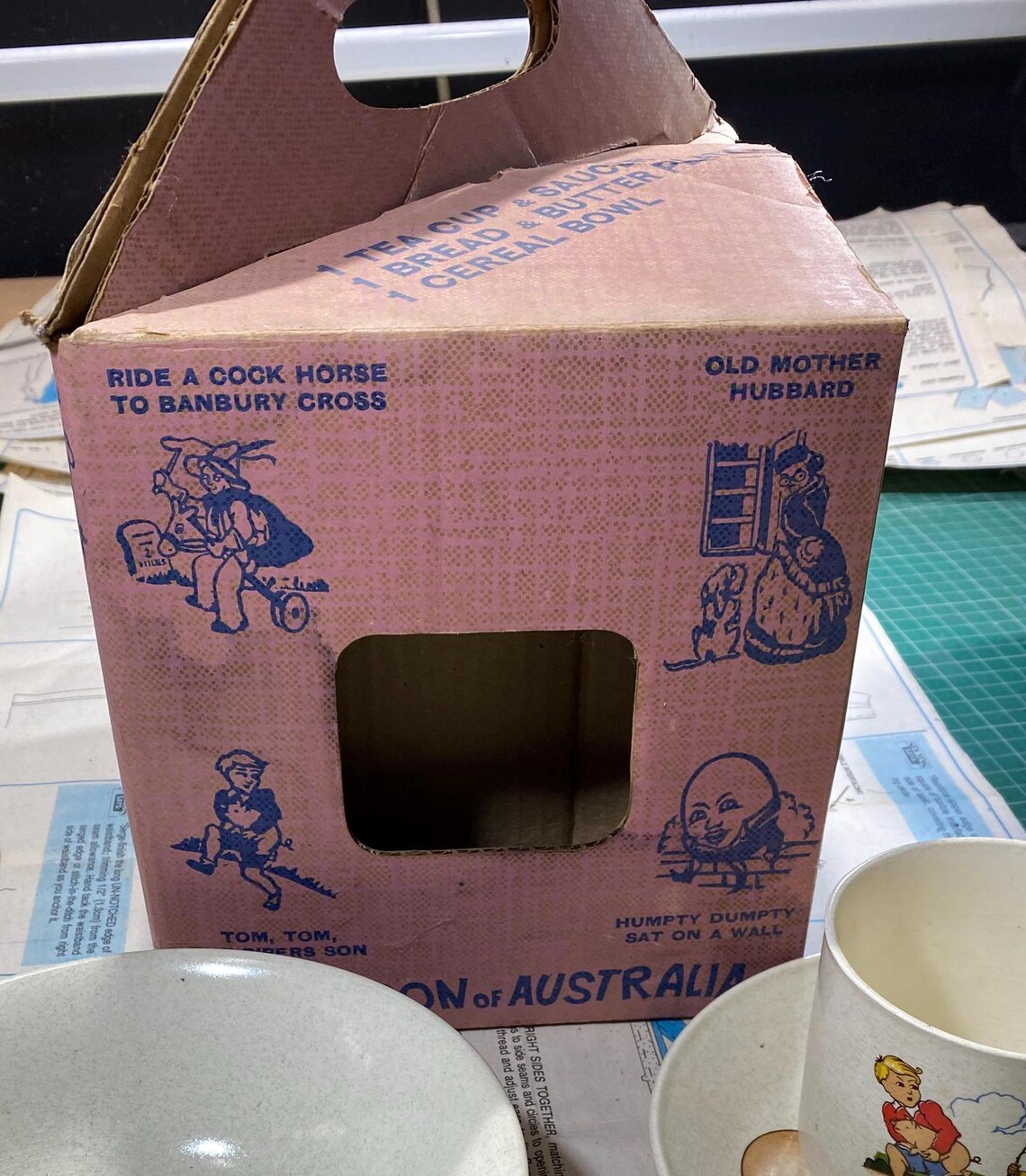 Vintage Nursery Rhyme Breakfast Crockery Set by Johnson of Australia - Etsy