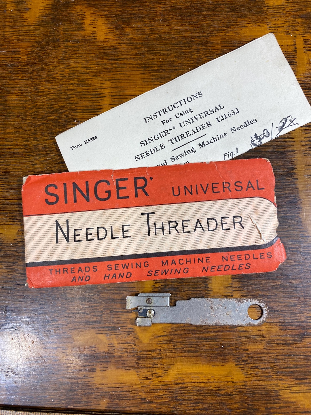 Rare Vintage Singer Needle Threader Tool - Etsy