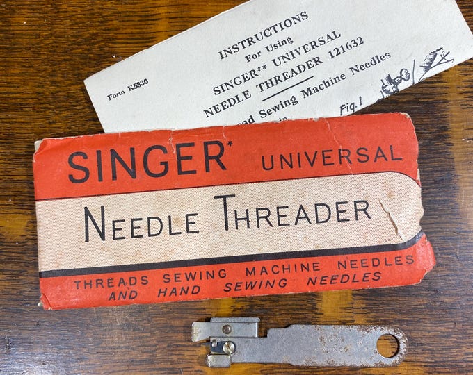 Rare Vintage Singer Needle Threader Tool - Etsy