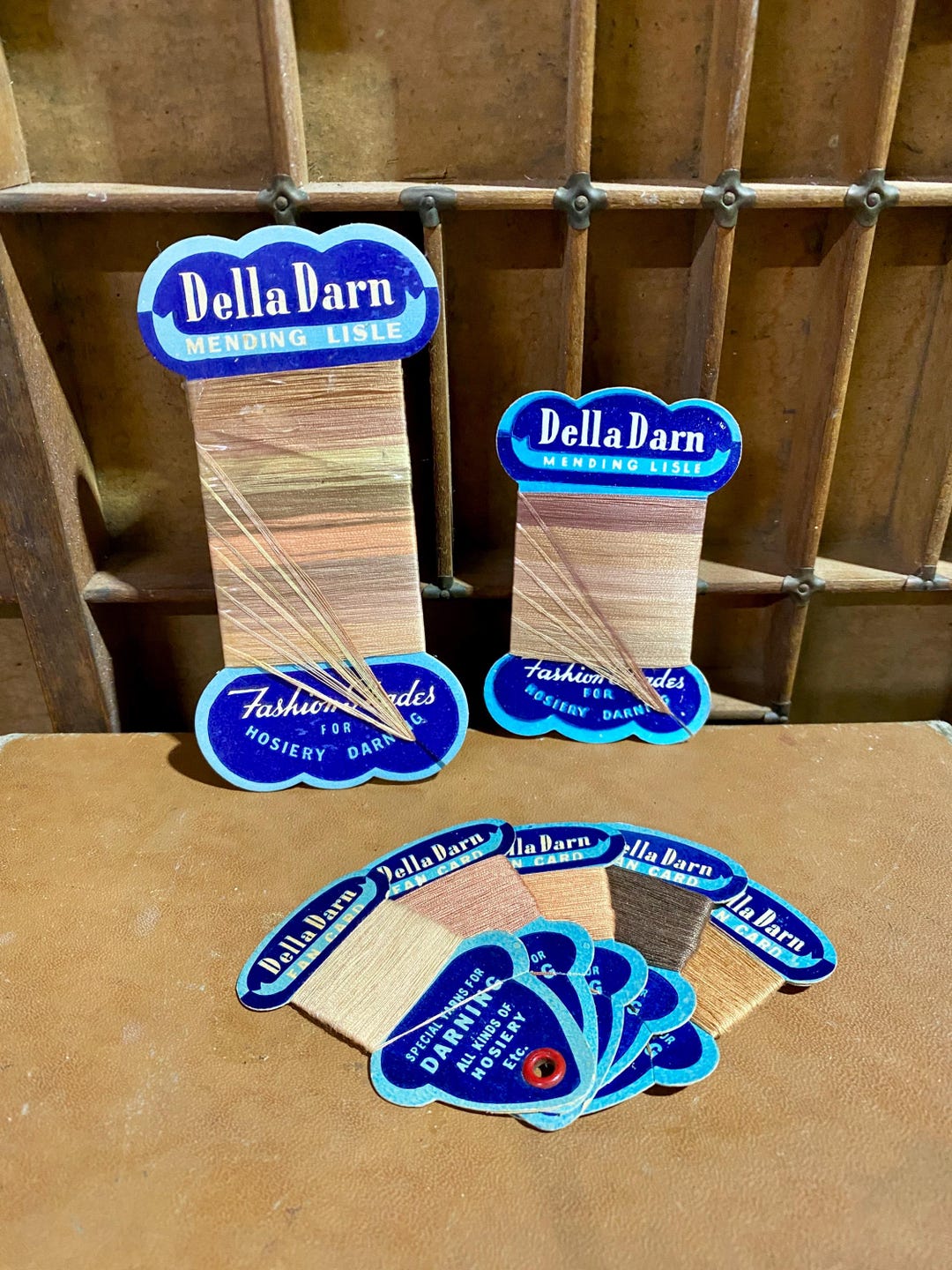 Rare Bundle 1940's Della Darn Hosiery Mending Cards Set - Etsy