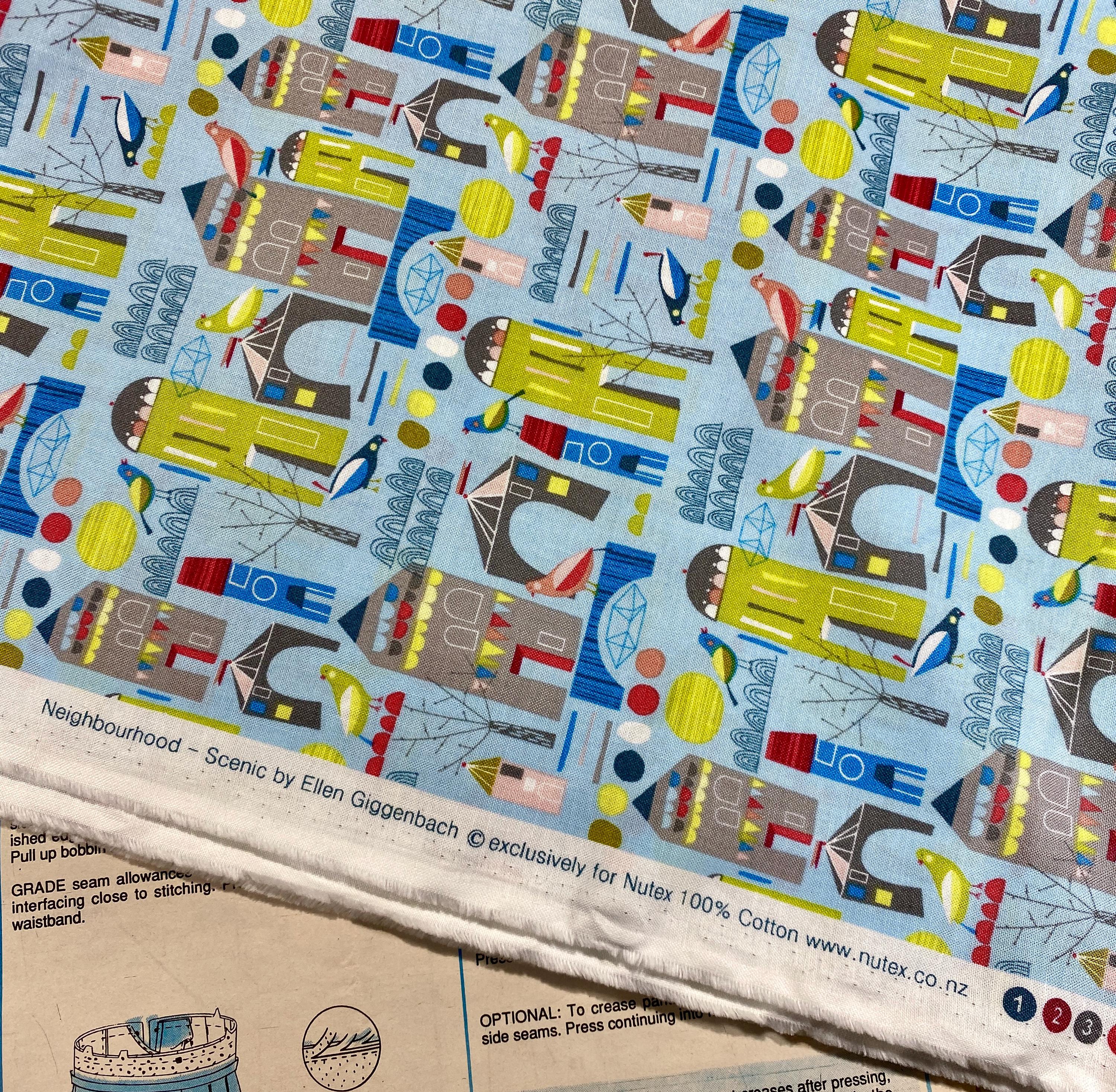 Nutex Fabric - Scenic by Ellen Giggenbach - Neighbourhood OOP - Etsy