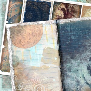 Instant Download Printable Celestial Retro Junk Journal Kit Art Journal ...