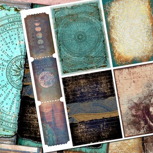 Instant Download Printable Celestial Vintage Junk Journal Kit | Art ...