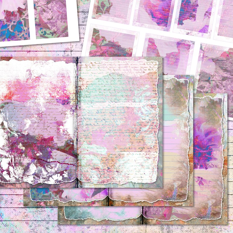 Instant Download Printable Floral Pastels Junk Journal Kit - Etsy