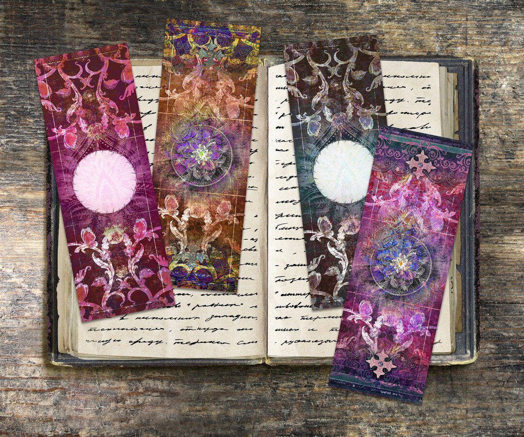 Set of 4 Instant Download PRINTABLE Enchanted Fantasy Book Marks ...