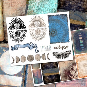 Instant Download Printable Celestial Vintage Junk Journal Kit | Art ...