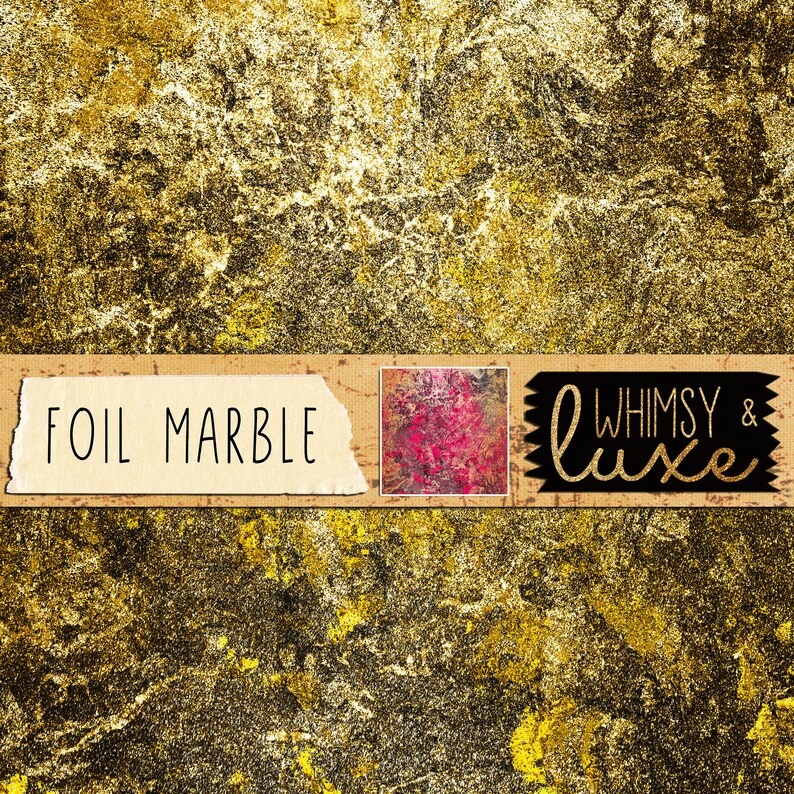 Set of 5 Instant Download PRINTABLE Faux Foil Glitter Marble - Etsy