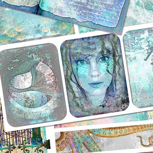 Instant Download Printable Gates of Atlantis Mermaid Junk Journal Kit ...