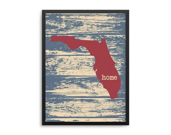 Florida state art | Etsy