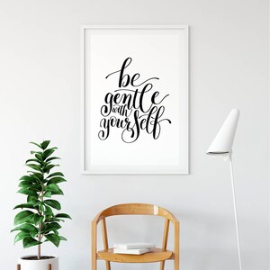 Be Gentle With Yourself Loving Kindness Poster - Etsy