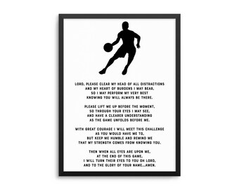 Basketball Prayer | Etsy