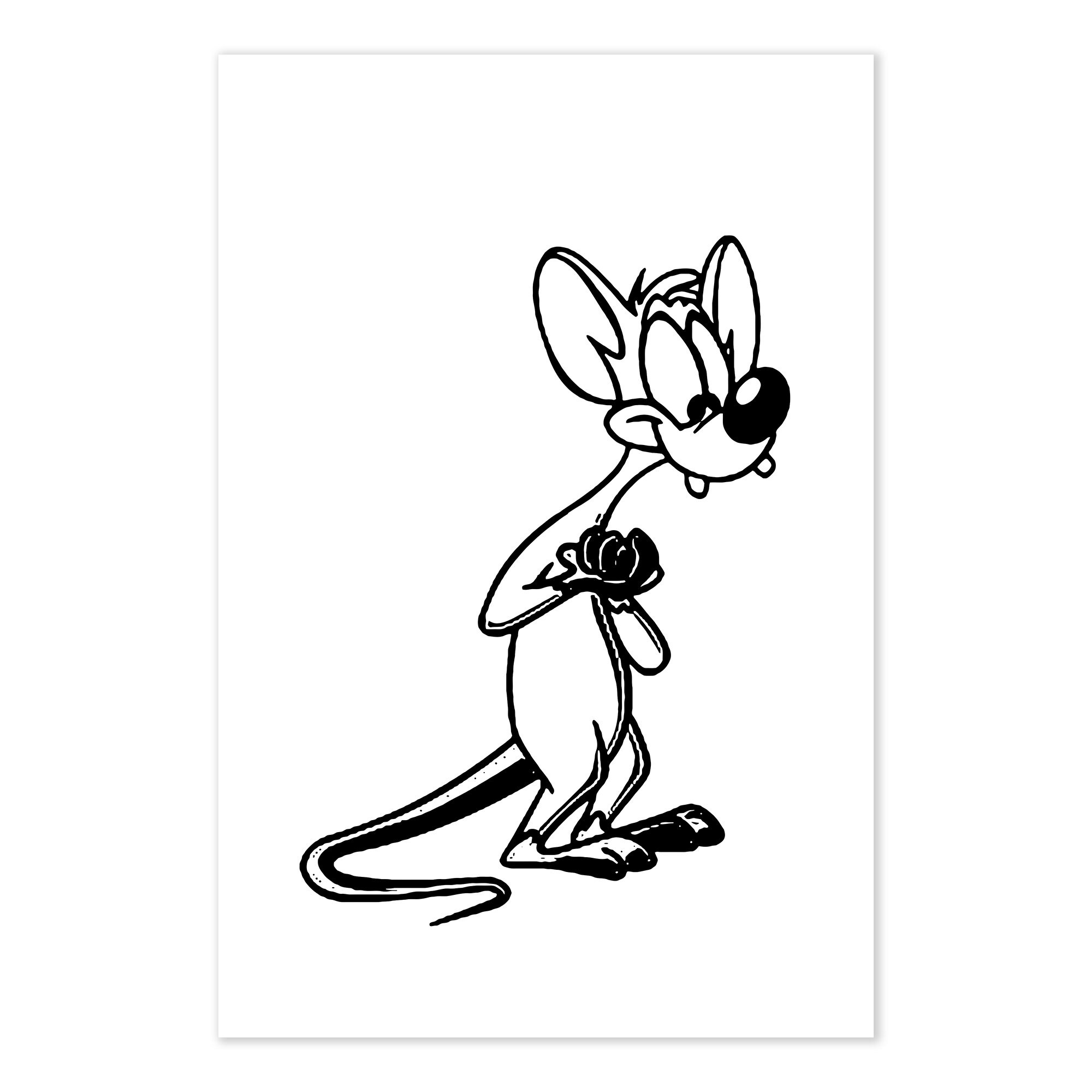 Pinky Mouse Pinky and the Brain Cartoon Poster 90s TV Show - Etsy