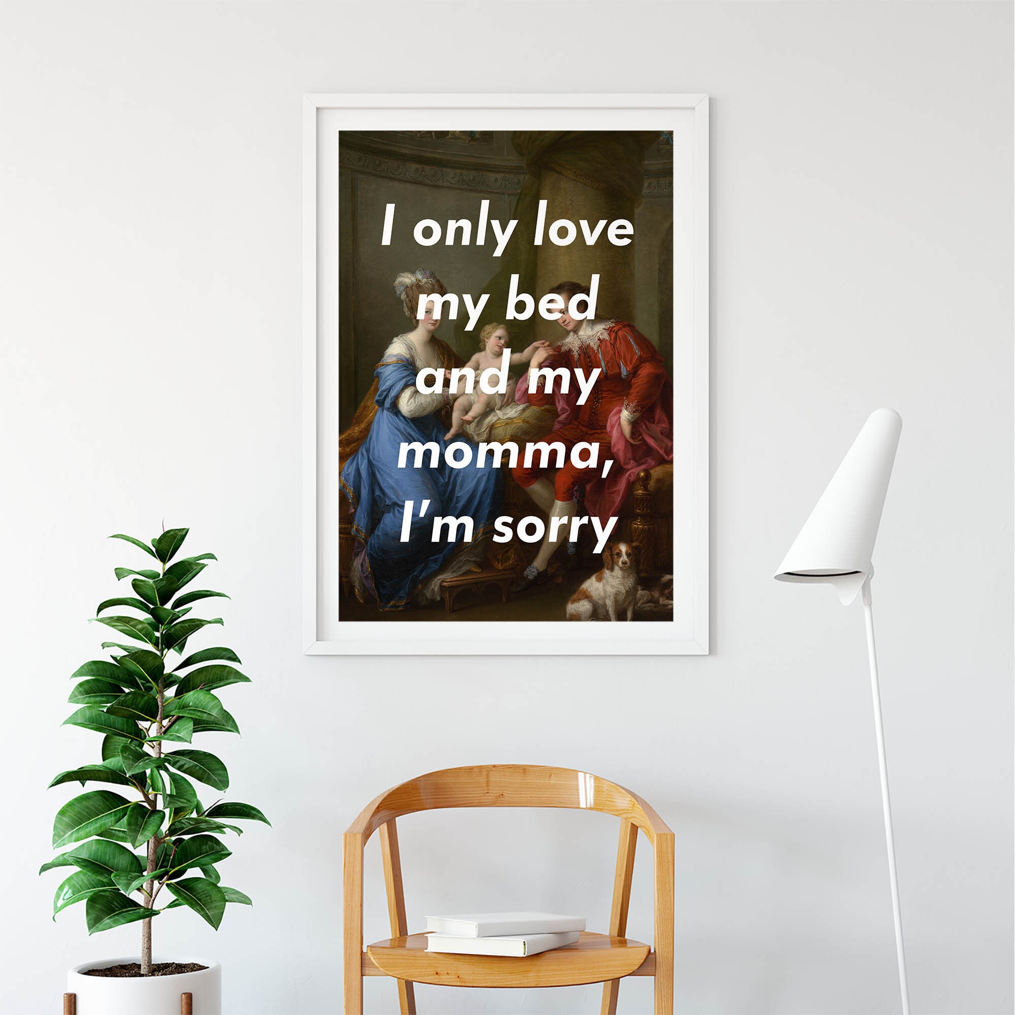 Drake Song Lyric Art Poster I Only Love My Bed and My Momma - Etsy