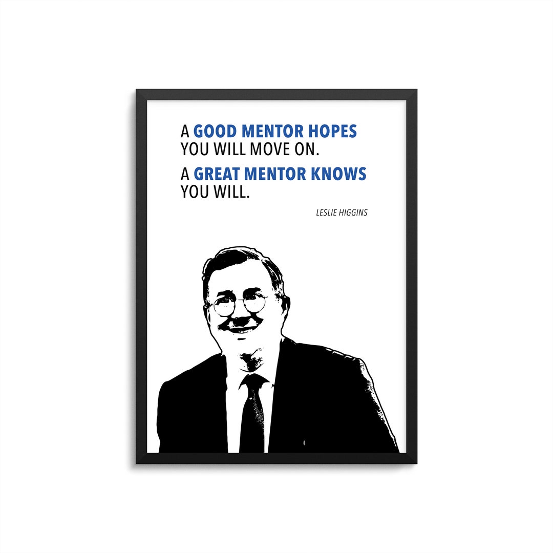 Leslie Higgins Great Mentor Quote Poster Ted Lasso - Etsy