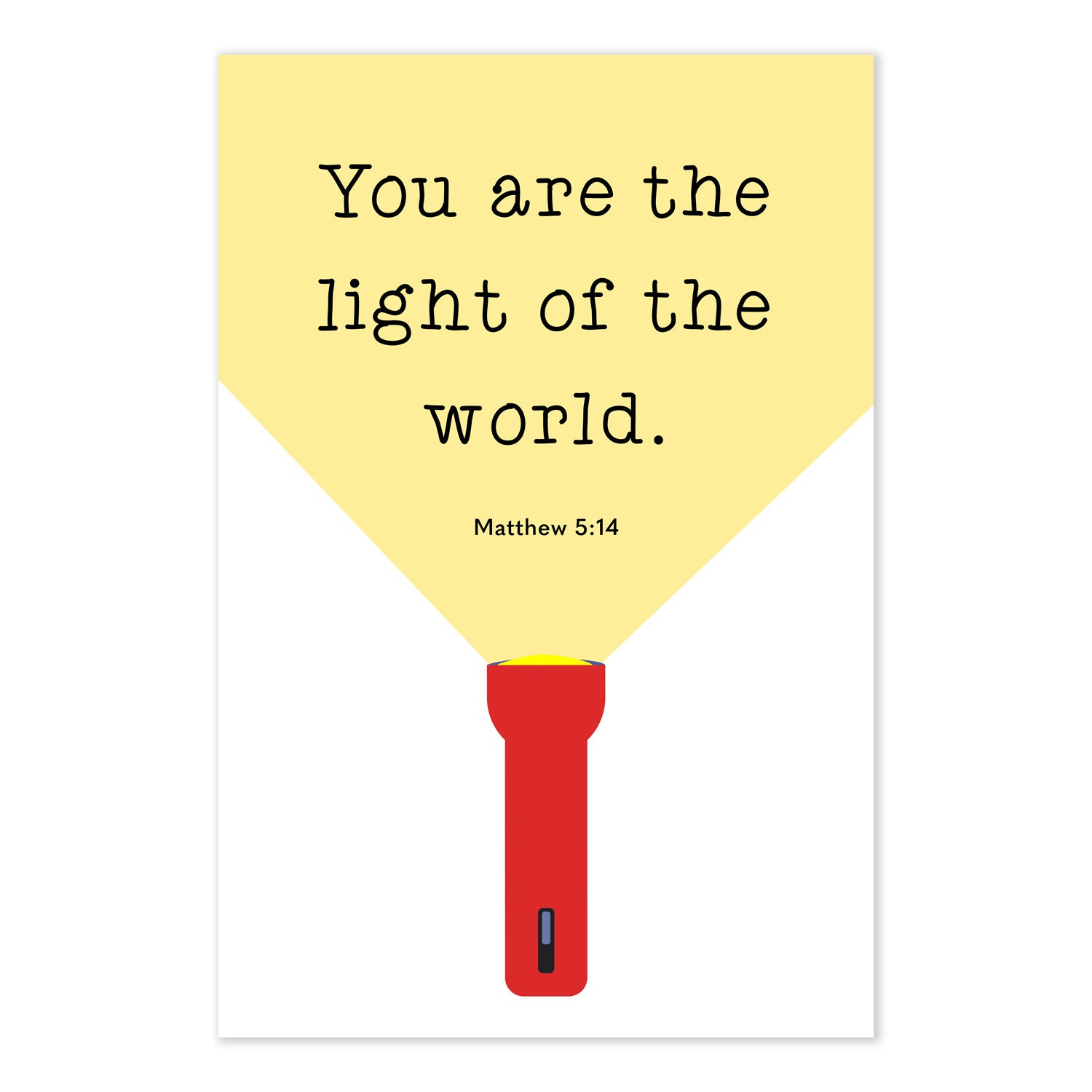 Kids Scripture Art You Are the Light of the World Poster - Etsy