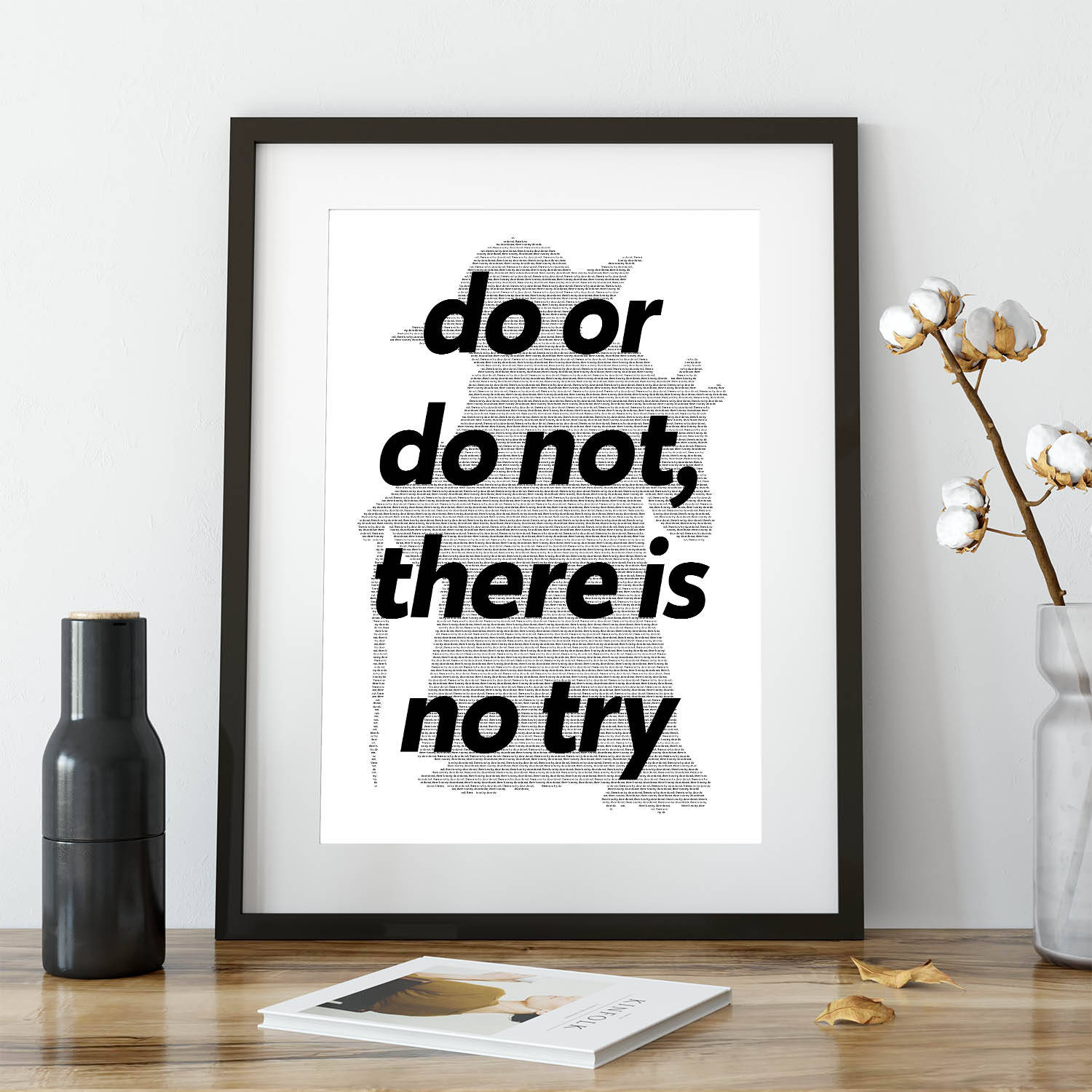 Star Wars Yoda Quote Poster Do Or Do Not There Is No Try | Etsy