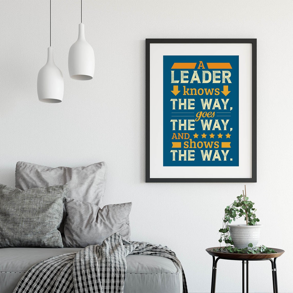 A Leader Knows the Way Goes the Way and Shows the Way John C. - Etsy