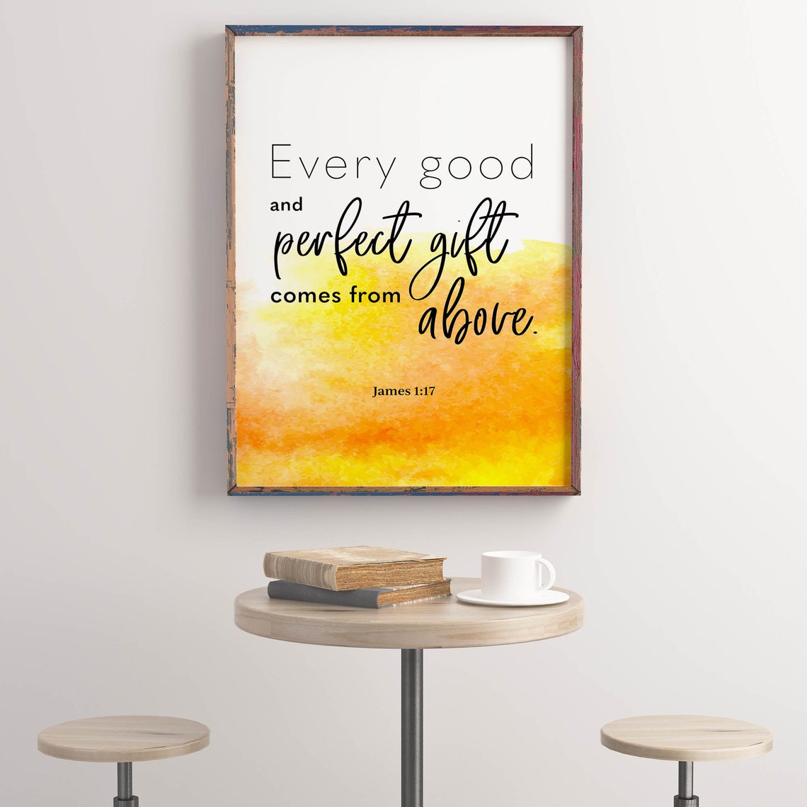 Every Good and Perfect Gift Comes From Above Poster Bible - Etsy