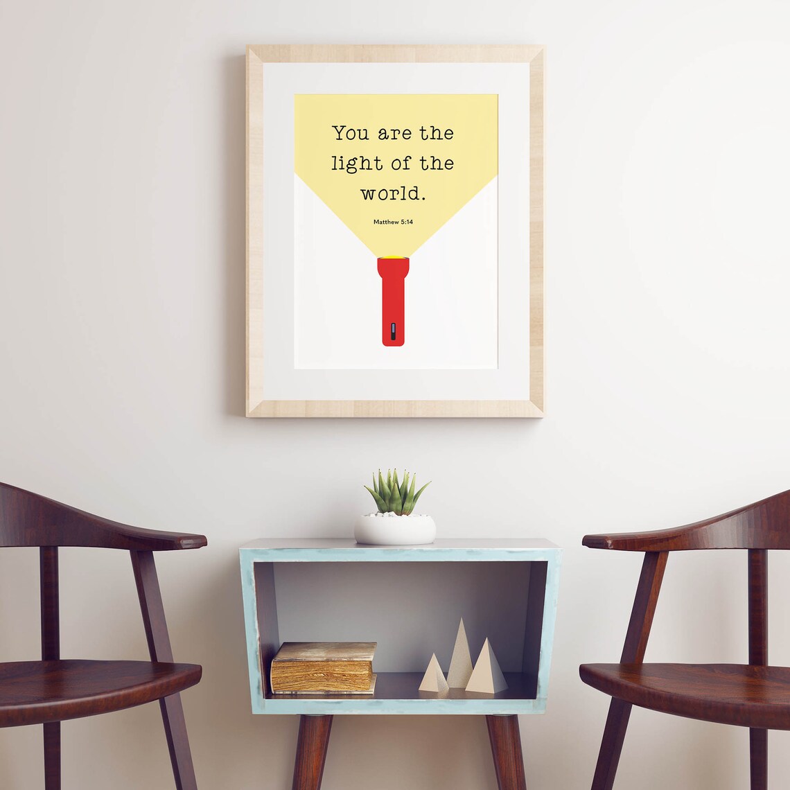 Kids Scripture Art You Are The Light Of The World Poster | Etsy