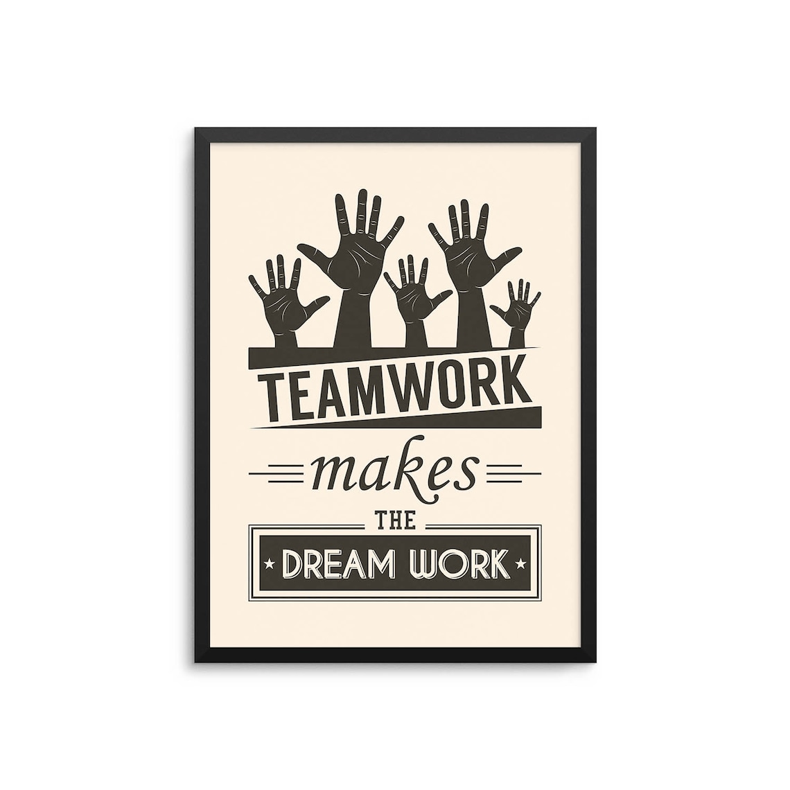 Teamwork Makes the Dream Work Inspirational Team Quote - Etsy