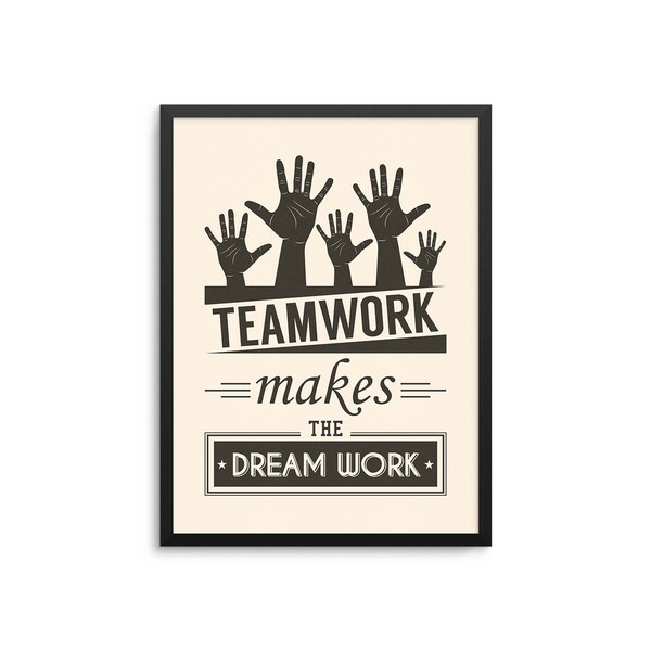 Teamwork Poster - Etsy